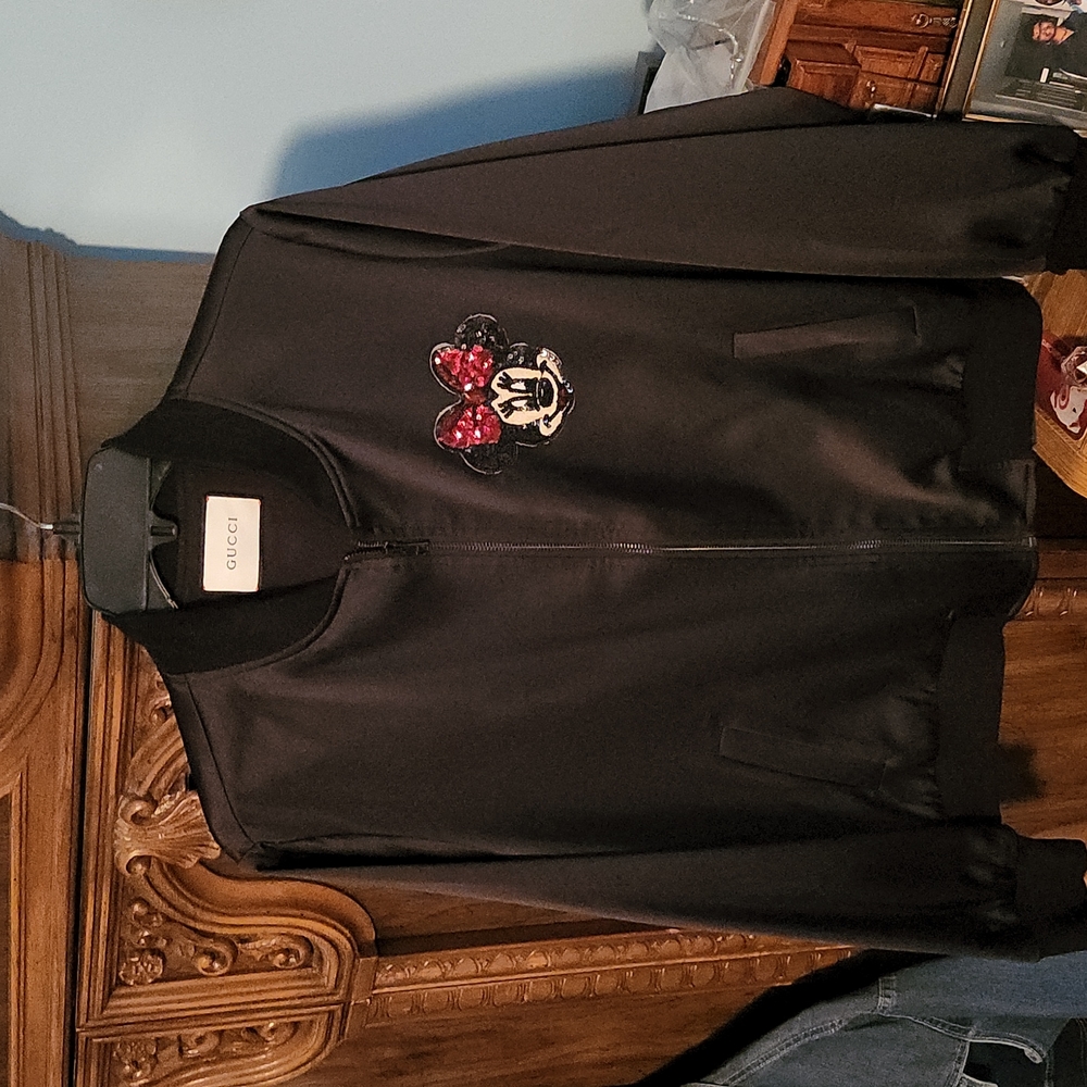 Authentic Black Satin Minnie Mouse Gucci Jacket, Only… - Gem